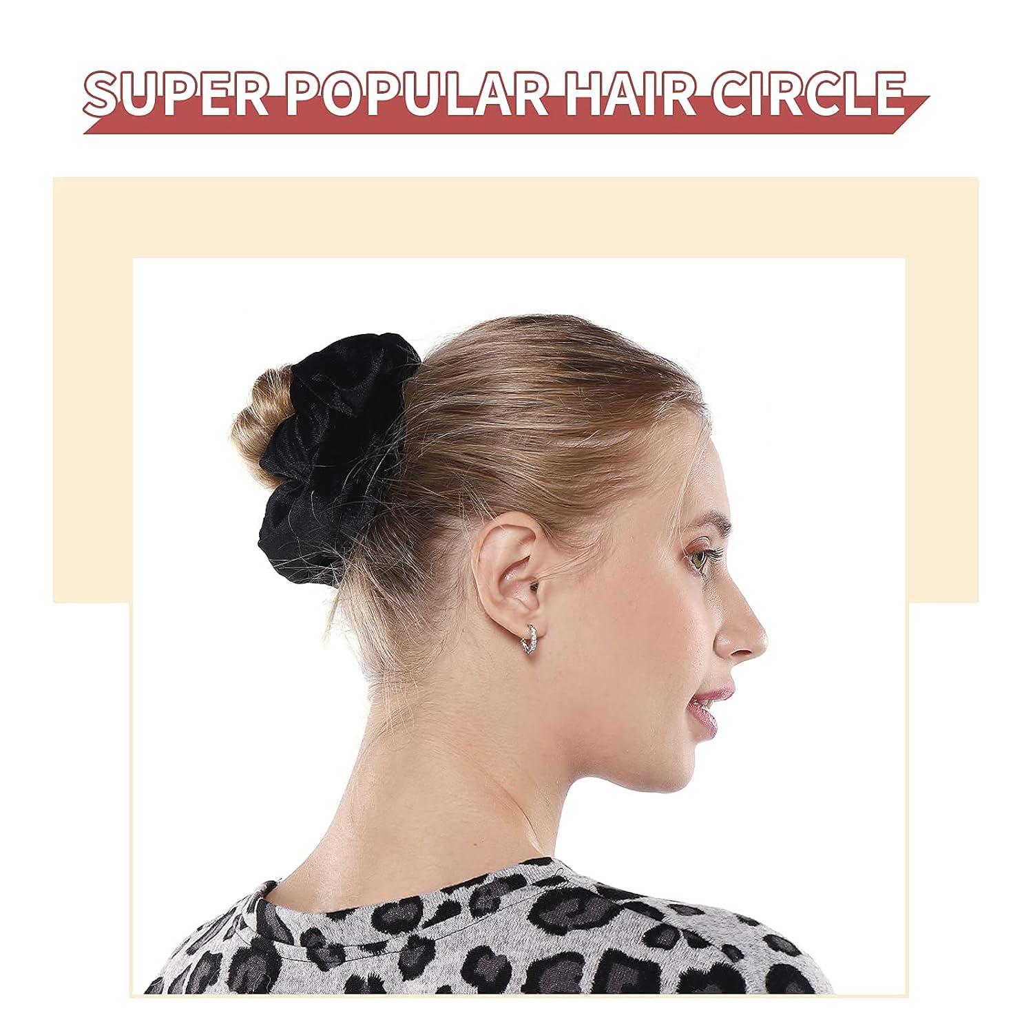 Warmsmile Extra Large Velvet Scrunchie 8 Inch - 4 Pack, XL Size ...