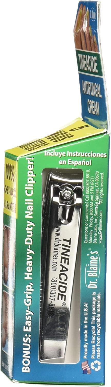 Dr. Blaine's Tineacide Antifungal Cream 1.25oz - Fast-Acting Treatment ...