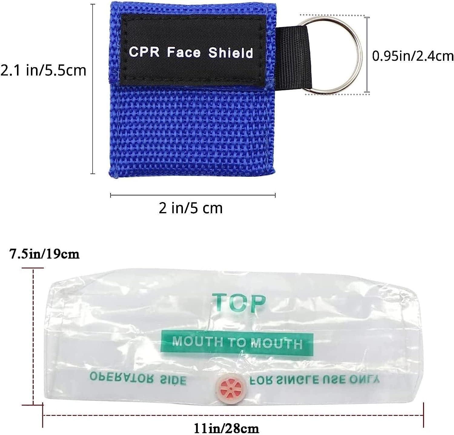 Dztsmart CPR Mask Keychain with Carabiner - Ventilation Mask with Check ...