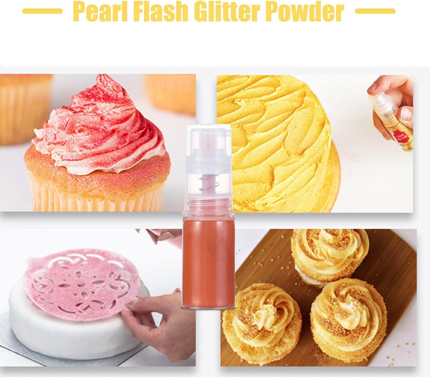 Edible Glitter Spray - Food Grade Sparkling Dust - Food Coloring ...