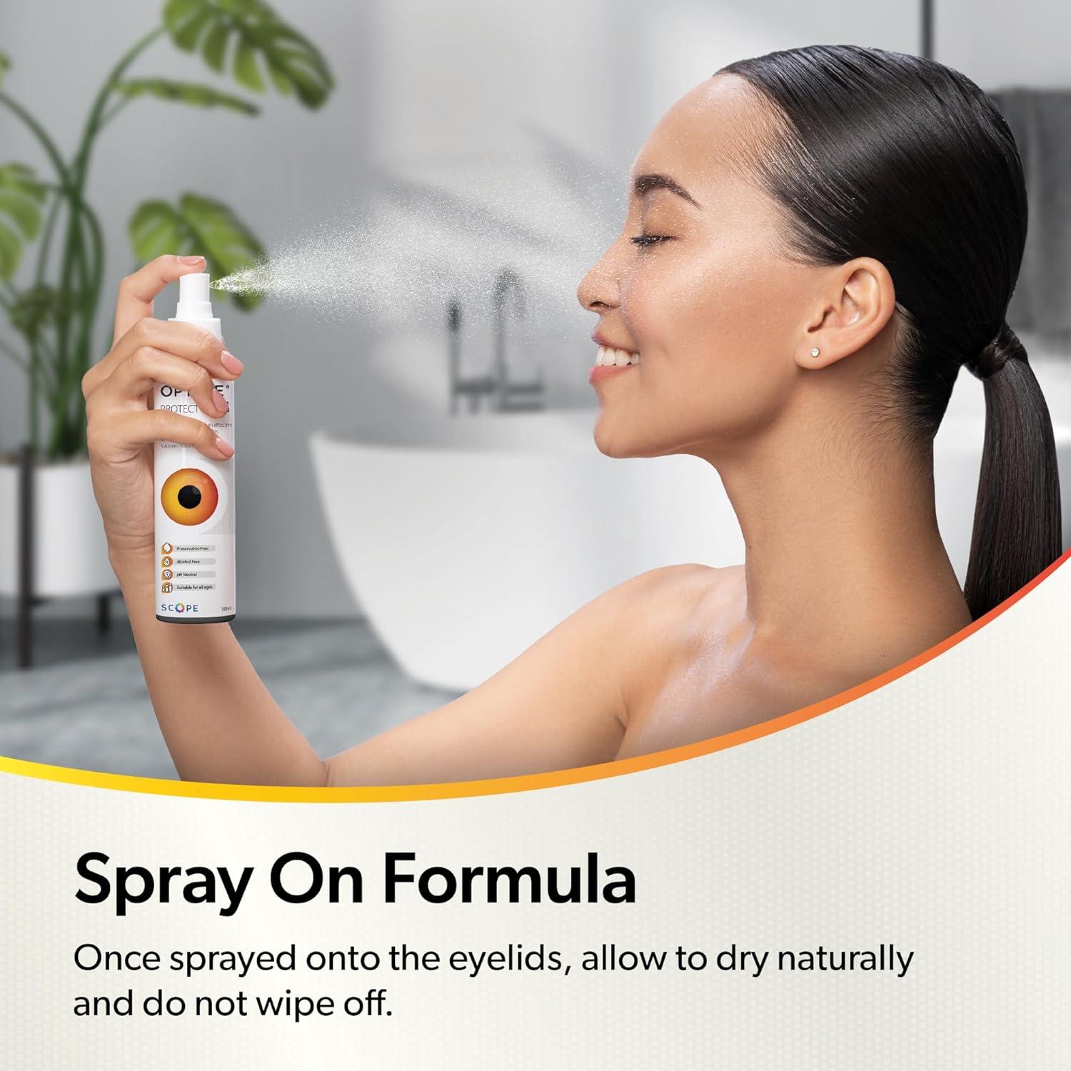 Optase Protect Antibacterial Eye Spray - 250 Applications ...