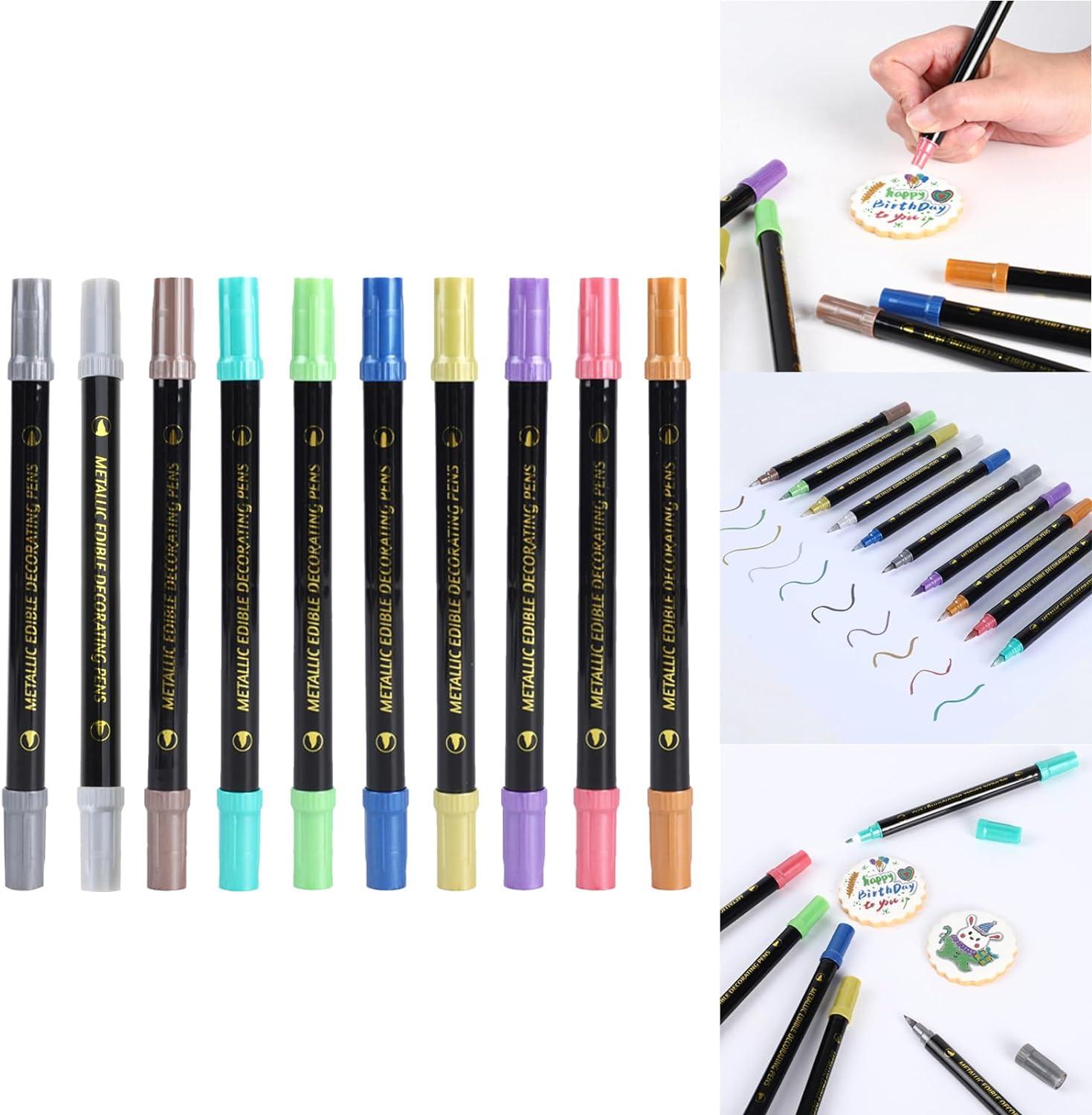 Decorating Pens Edible Marker Double Sided Pens Fade-Resistant Easily ...