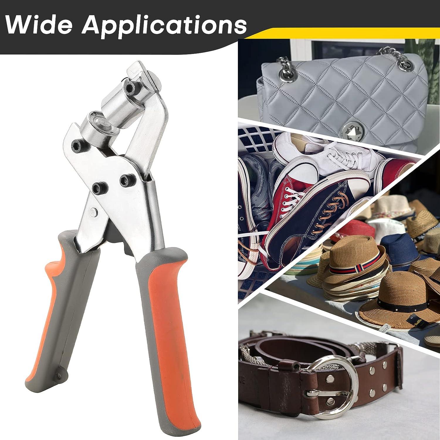 Acymner Handheld Hole Punch Pliers Grommet Tool Kit with 500PCS 3/8 ...