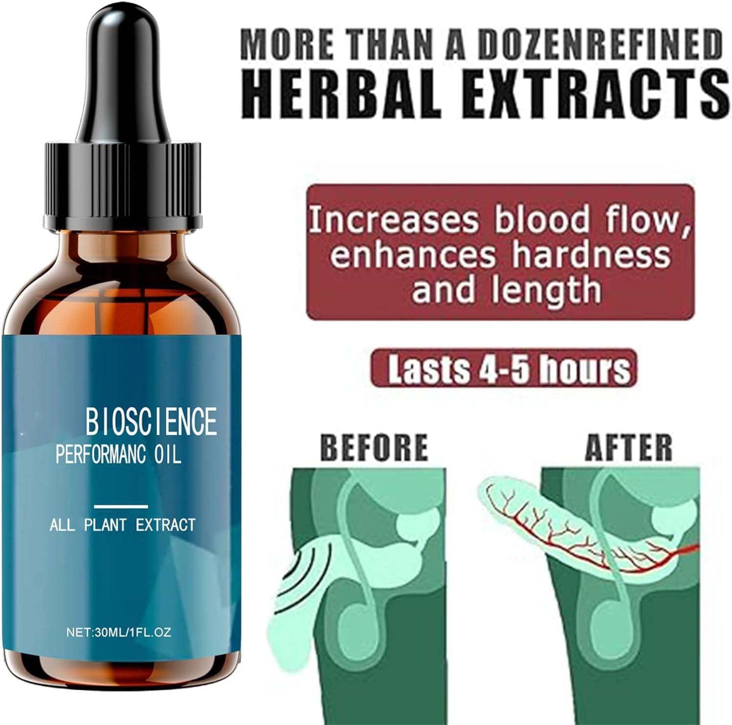 RevitaHepa Performance Oil for Men - Nutritional Growth Drops (3PC ...