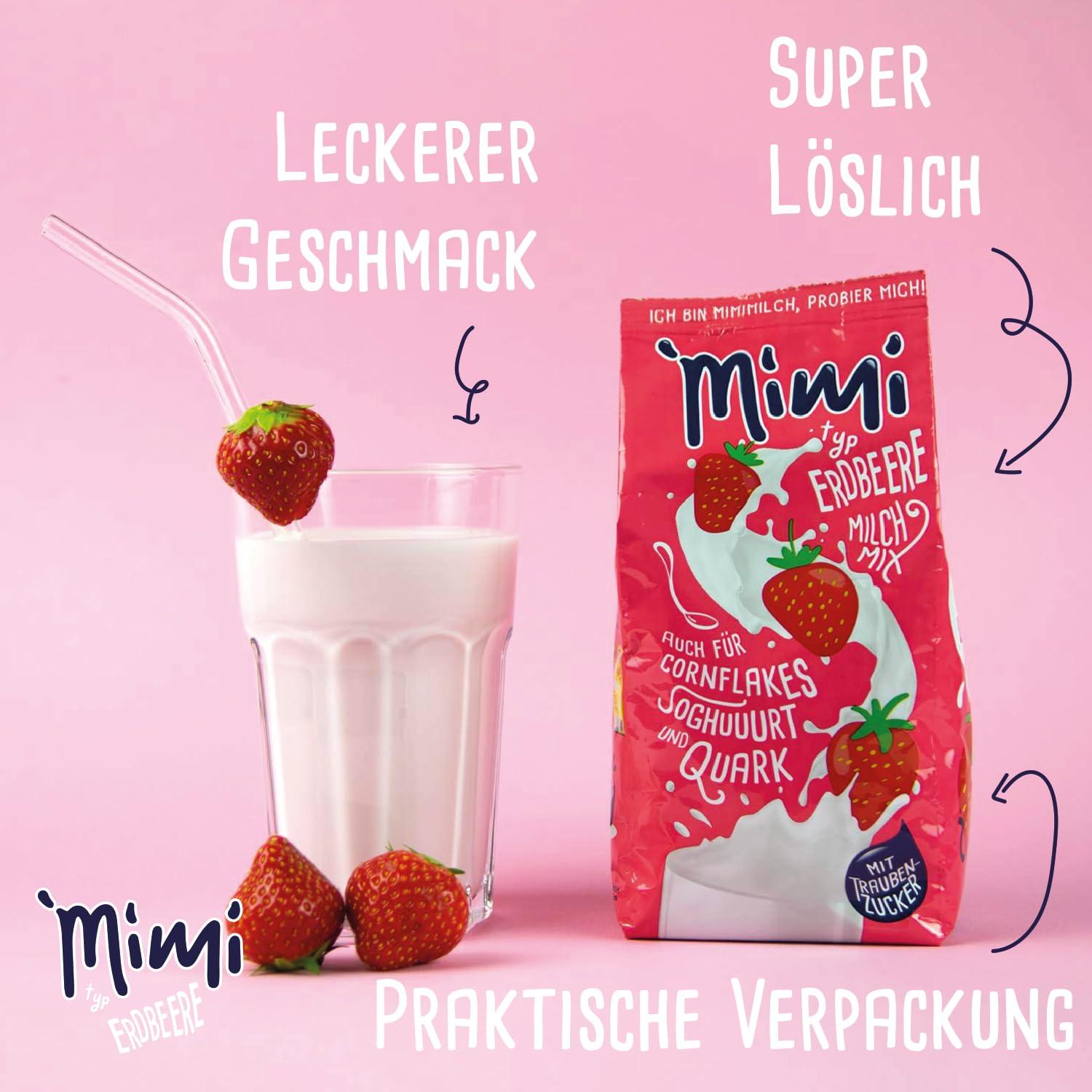 Mimi Milk Mix Strawberry Drink Powder - 2 x 400g | Soluble in Warm ...