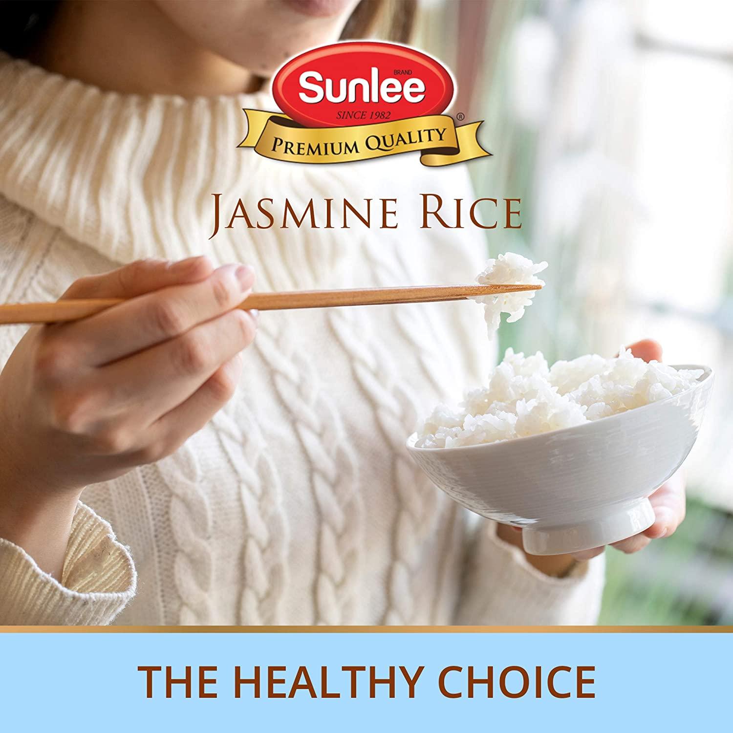 Sunlee Thai Jasmine Rice 5 lbs - Aromatic Long Grain White Rice for ...