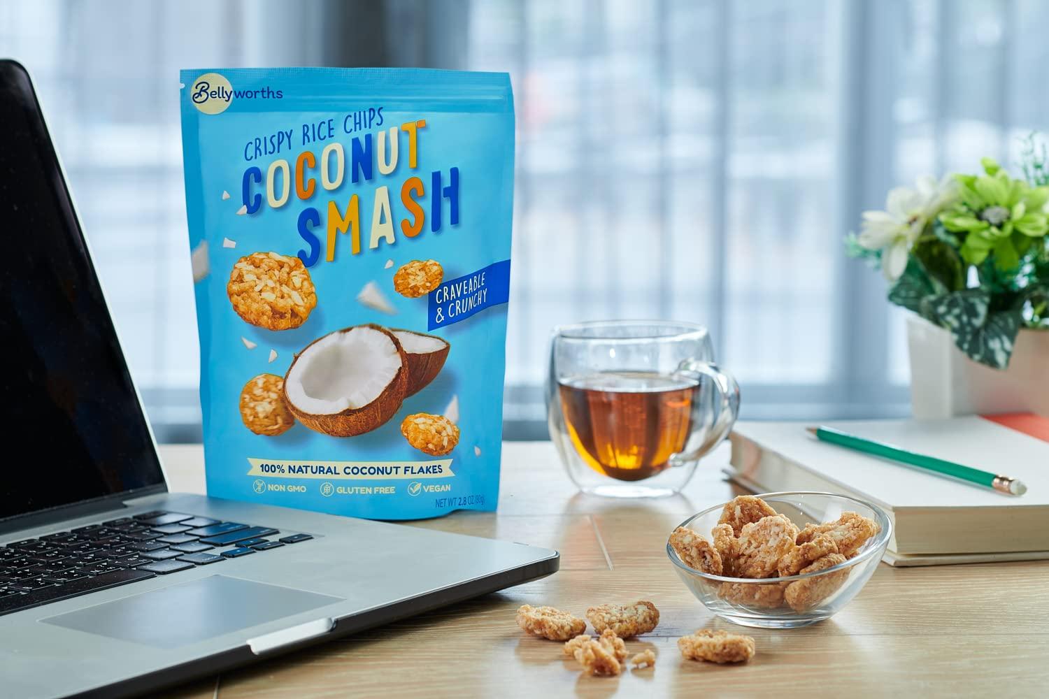 Coconut Smash Rice Chips - Vegan & Gluten-Free Snacks - Healthy Thai ...