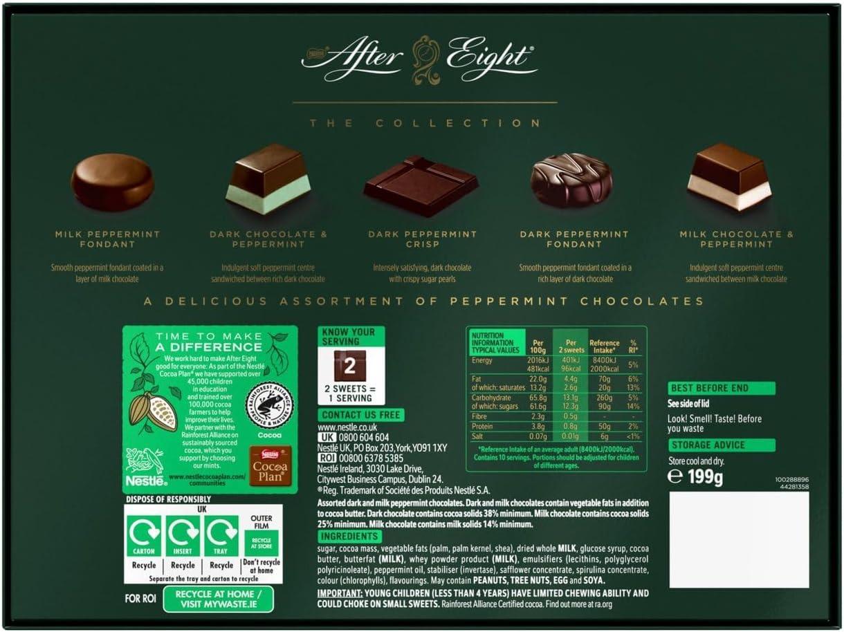 After Eight Gift Set Bundle - Assorted Mints Chocolate Box After Eight ...
