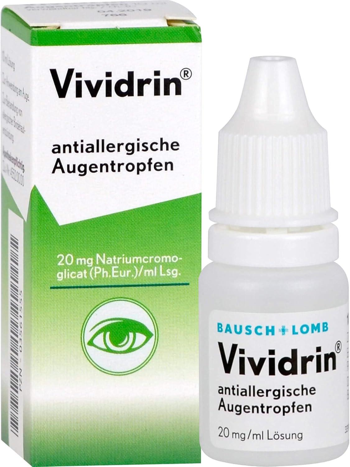 Buy VIVIDRIN Antiallergic Eye Drops 10 ml | Fast International Shipping ...