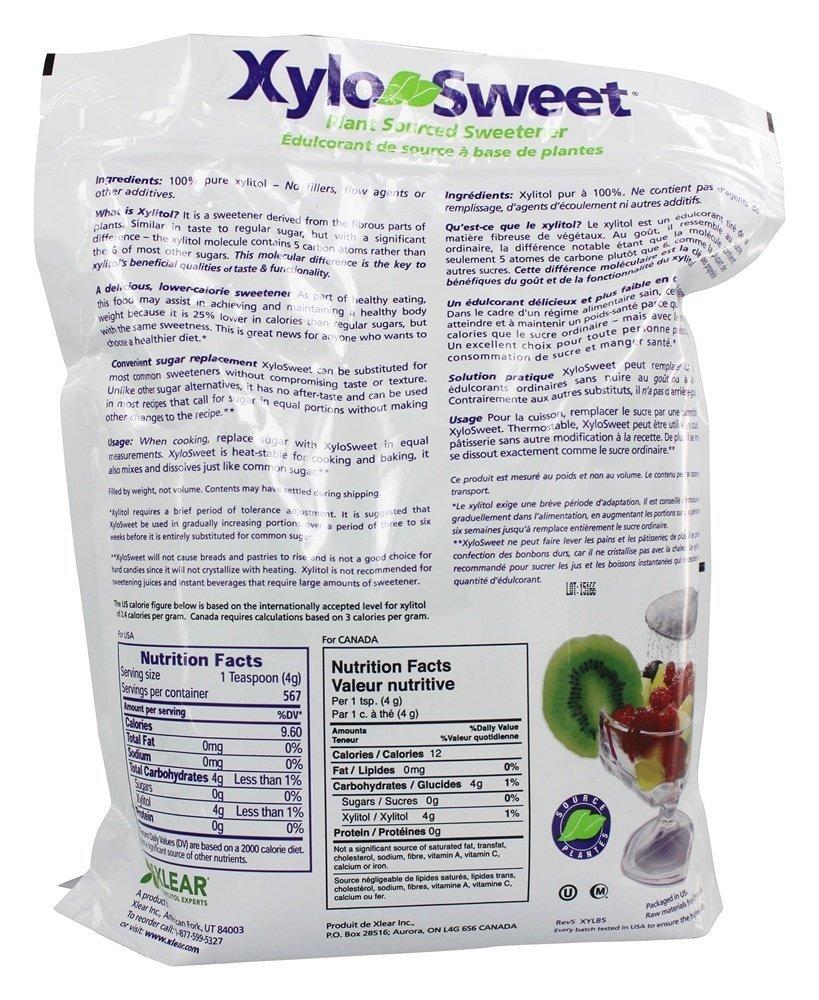 Xlear XyloSweet 5 lbs - All Natural Low Carb Xylitol Sweetener | Buy ...