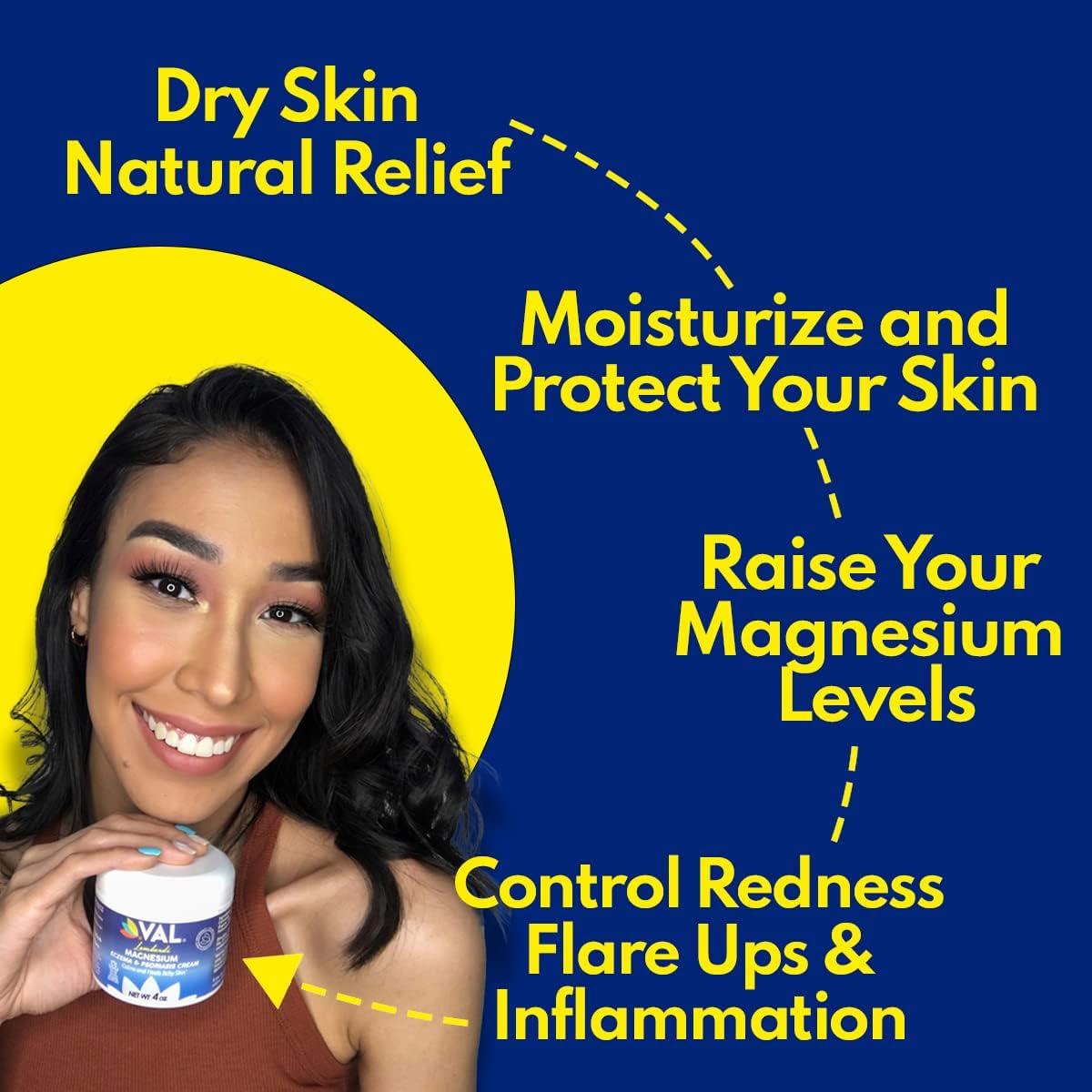 VAL Zechstein Magnesium Chloride Eczema Psoriasis Cream - Anti-Itch ...