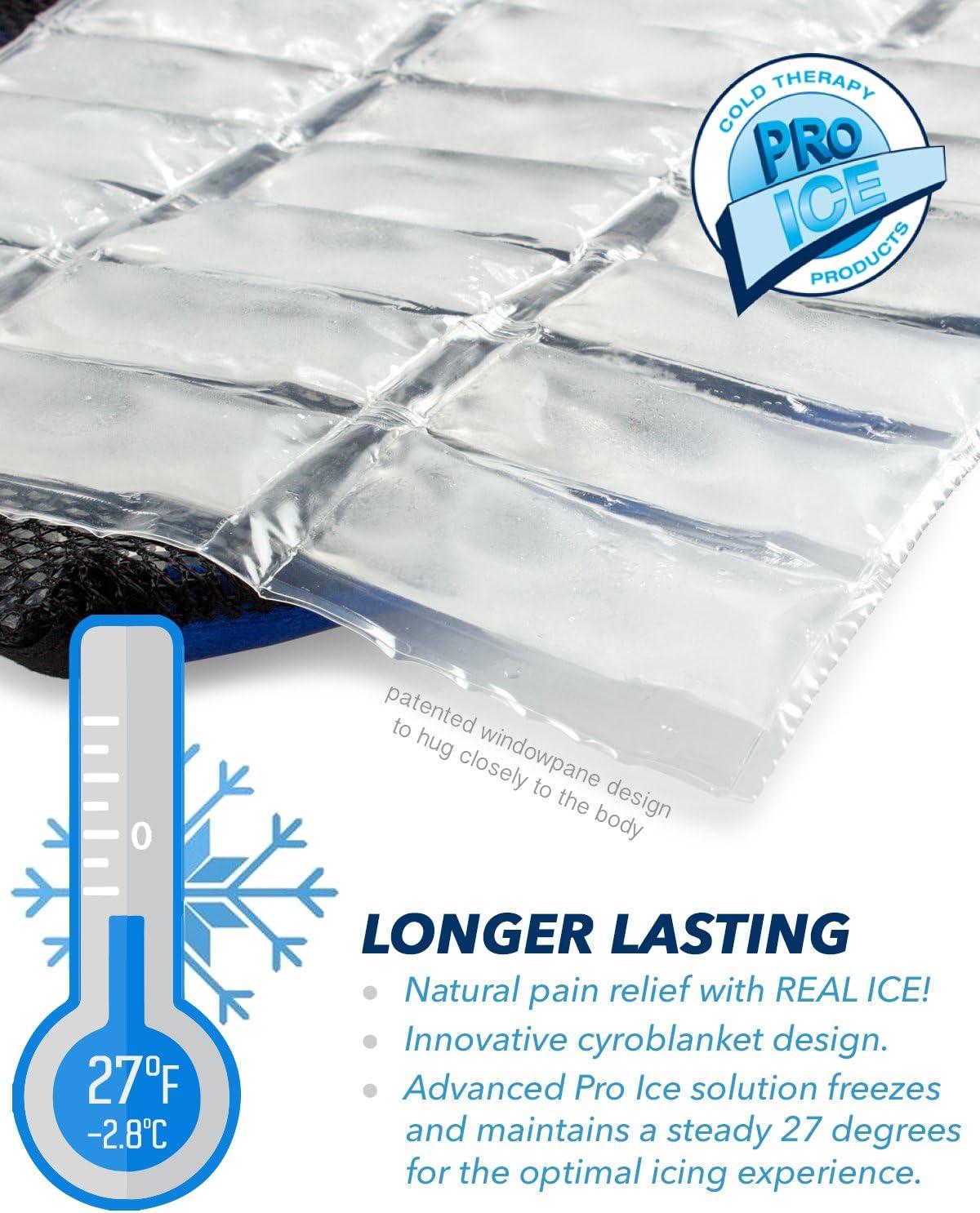 Pro Ice Scapula/Cervical Cold Ice Wrap with Inserts - Fast Pain Relief ...