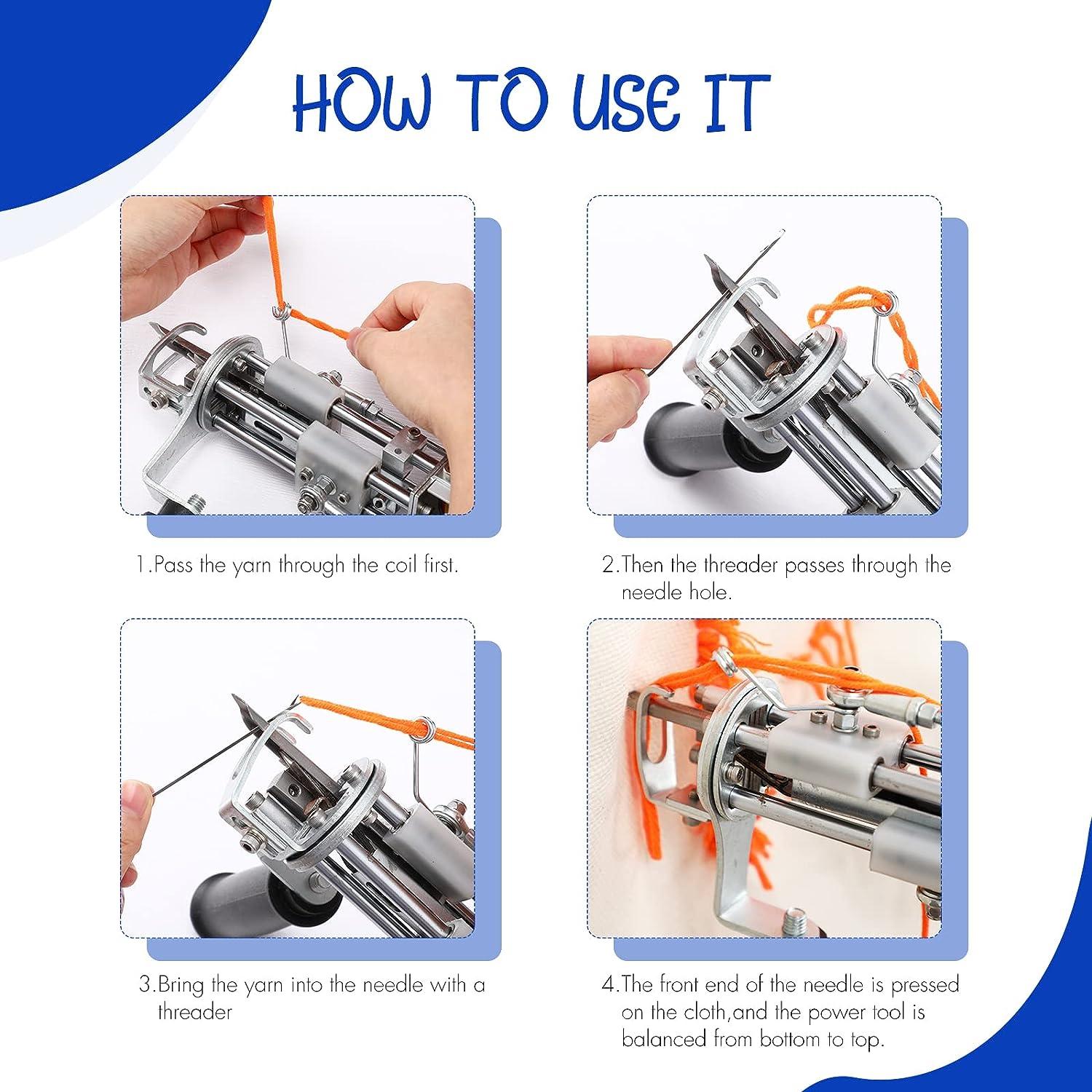 Electric Cut Pile Rug Tufting Gun | Handheld Loop Tufting Machine ...