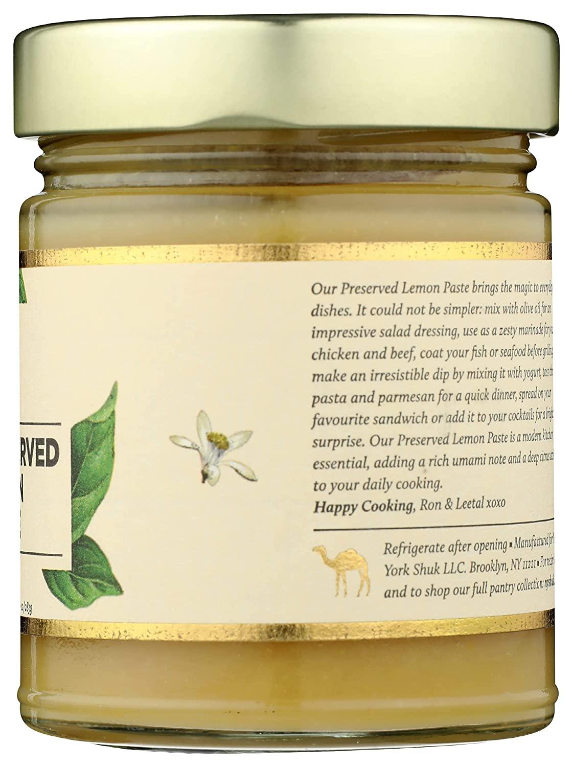 New York Shuk Preserved Lemon Paste - 10oz | Gourmet Flavor for Cooking ...