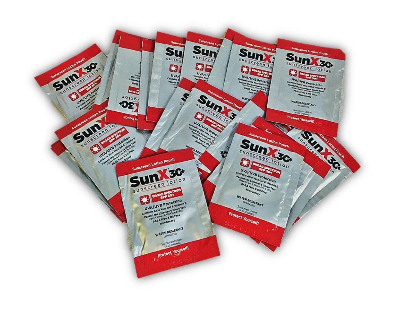 Sunx30+ Broad Spectrum Sunscreen - 20 Packets | SPF 30+ Sun Protection ...