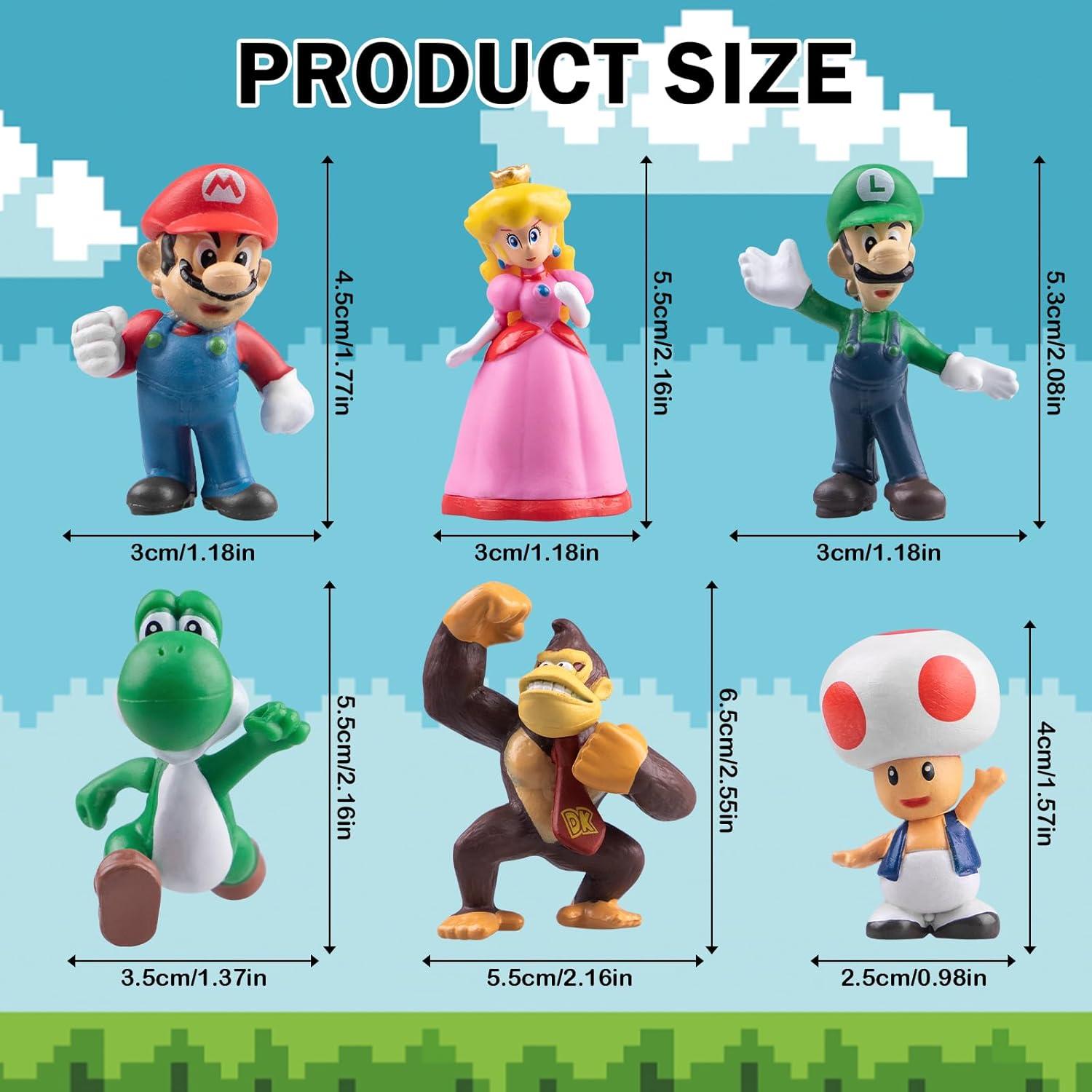 6 Cute Cartoon Cake Figures Set for Children's Birthdays | Adorable ...