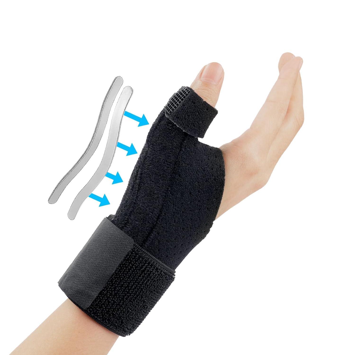 ACWOO Thumb Wrist Support Brace - Reversible Stabilizer Splint for Trigger Finger, Arthritis ...