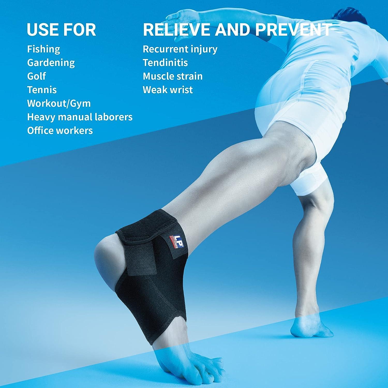 LP SUPPORT Adjustable Ankle Support Brace for Achilles Tendon - Pain ...