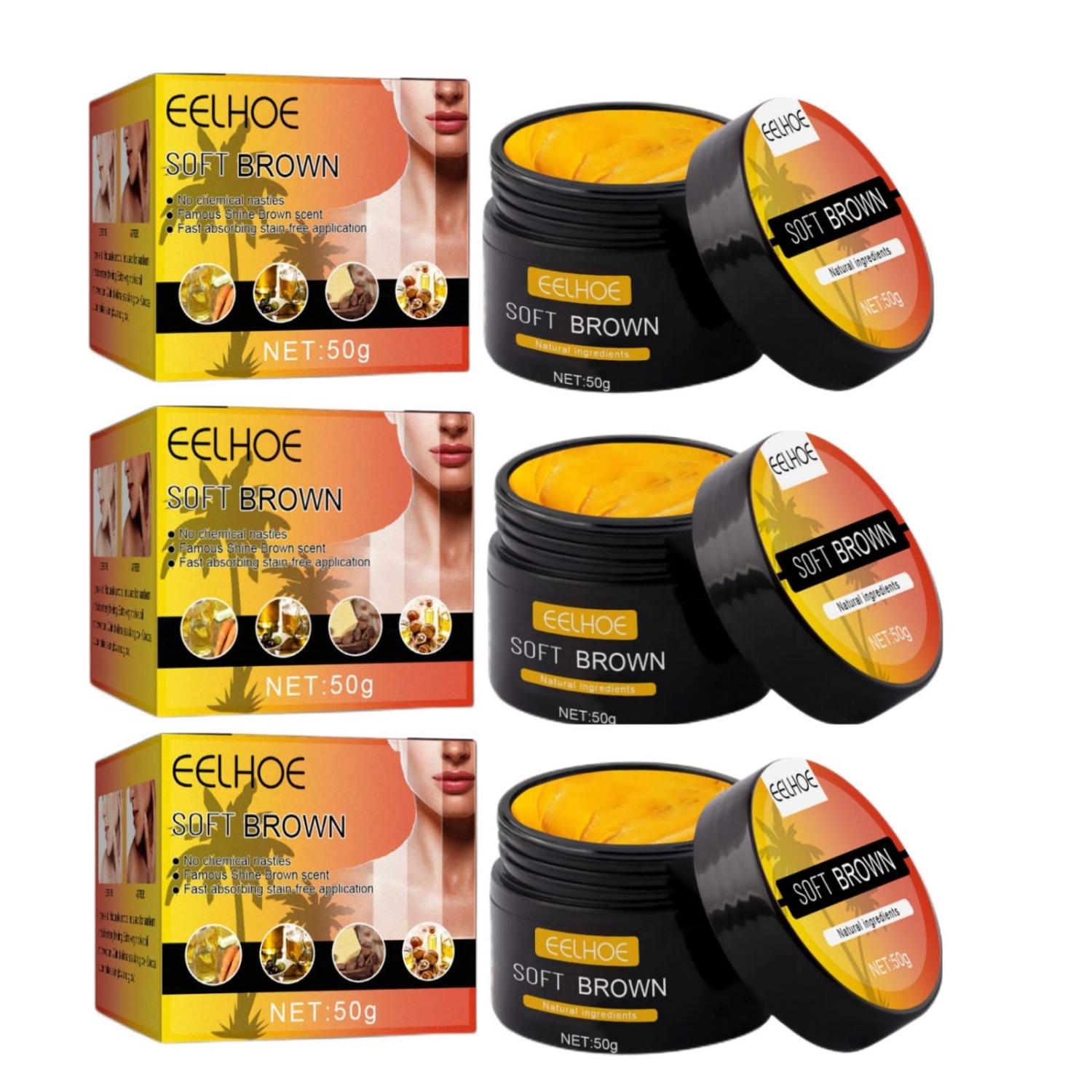 Eelhoe Soft Brown Intensive Tanning Gel - Pack of 3 | For Sunbeds ...