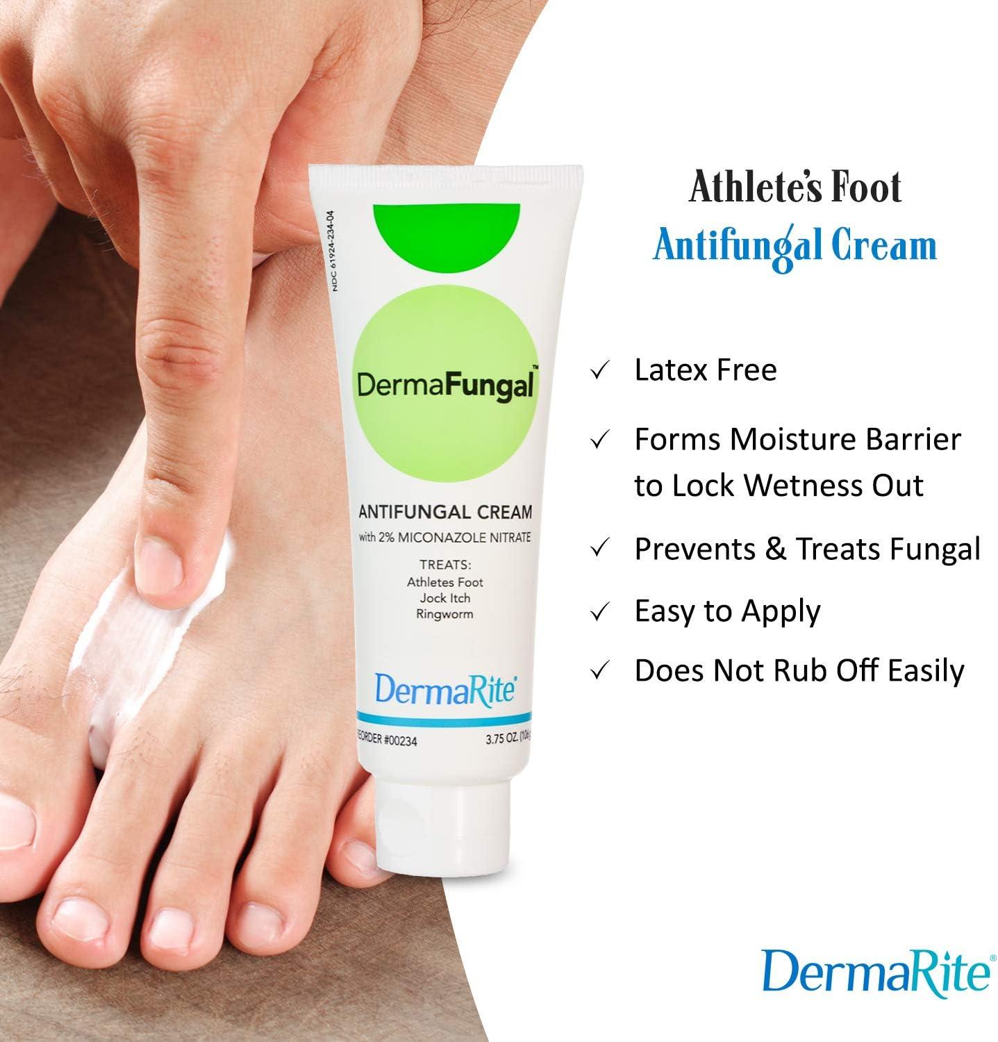 DermaRite Dermafungal Athlete s Foot Antifungal Cream - 3.75 Oz Tube 2 ...