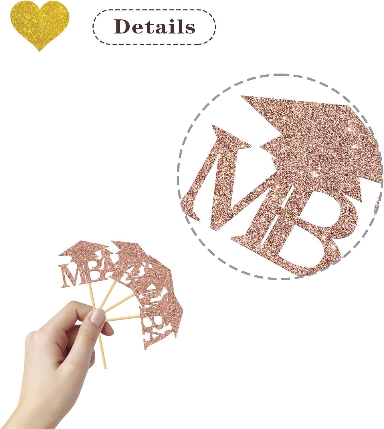 MonMon & Craft Congrats MBA Cupcake Toppers/MBA Graduation Cupcake ...