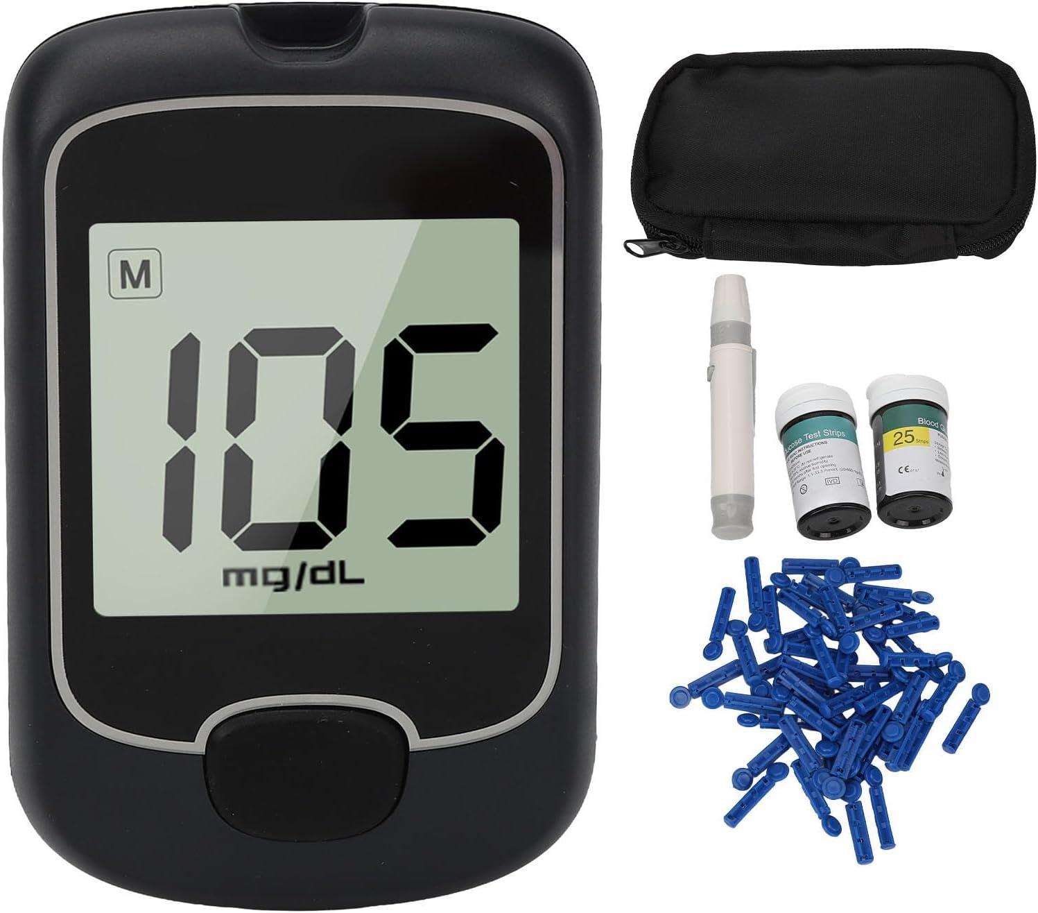 Accurate Blood Glucose Monitor Kit with 50 Test Strips & Lancets | High ...