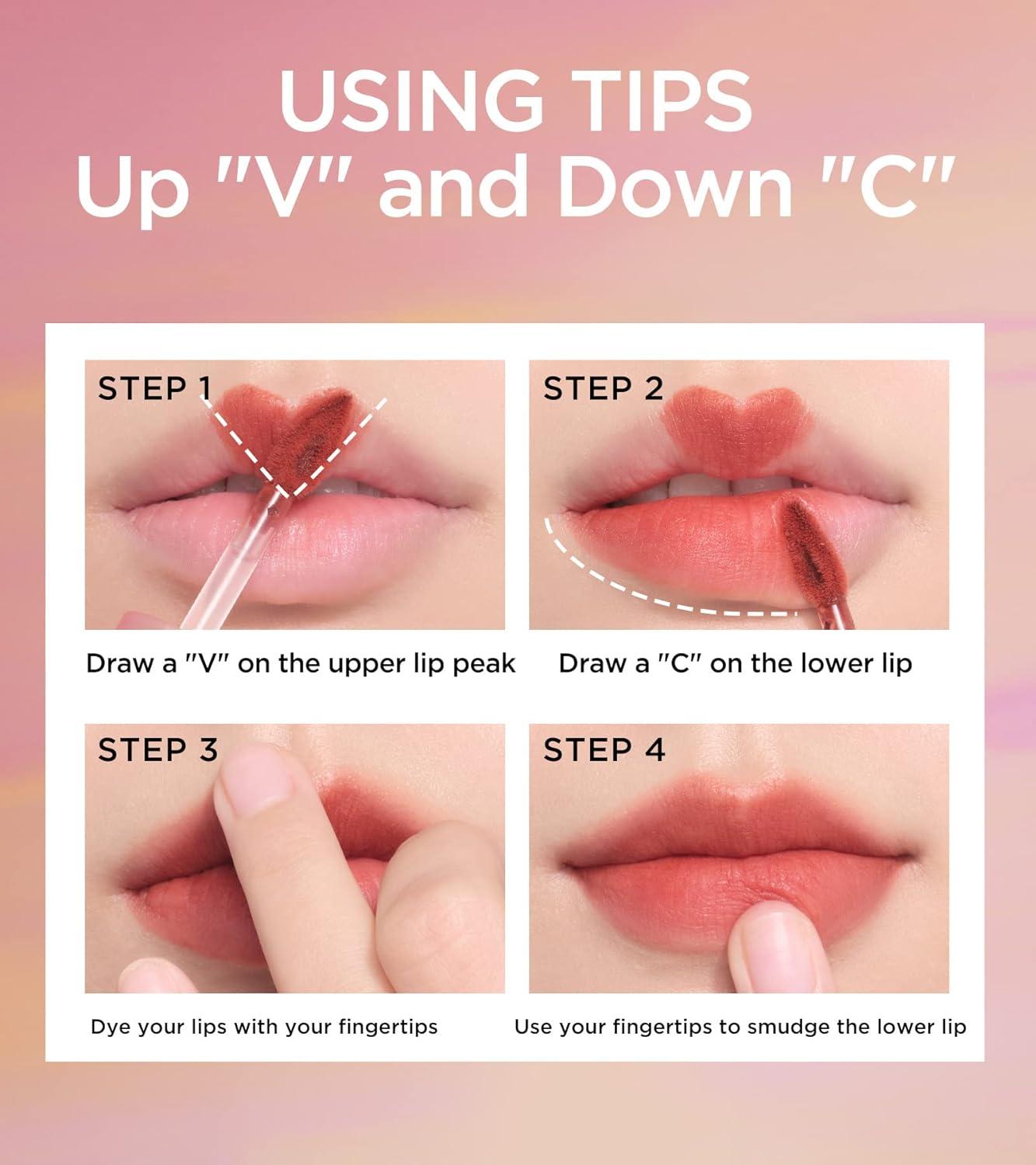how to draw a heart on your lips