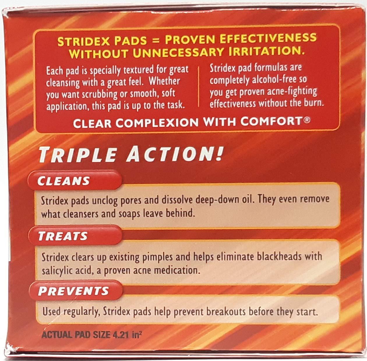 Stridex Medicated Pads Max Strength 55-Count - Effective Acne Treatment ...
