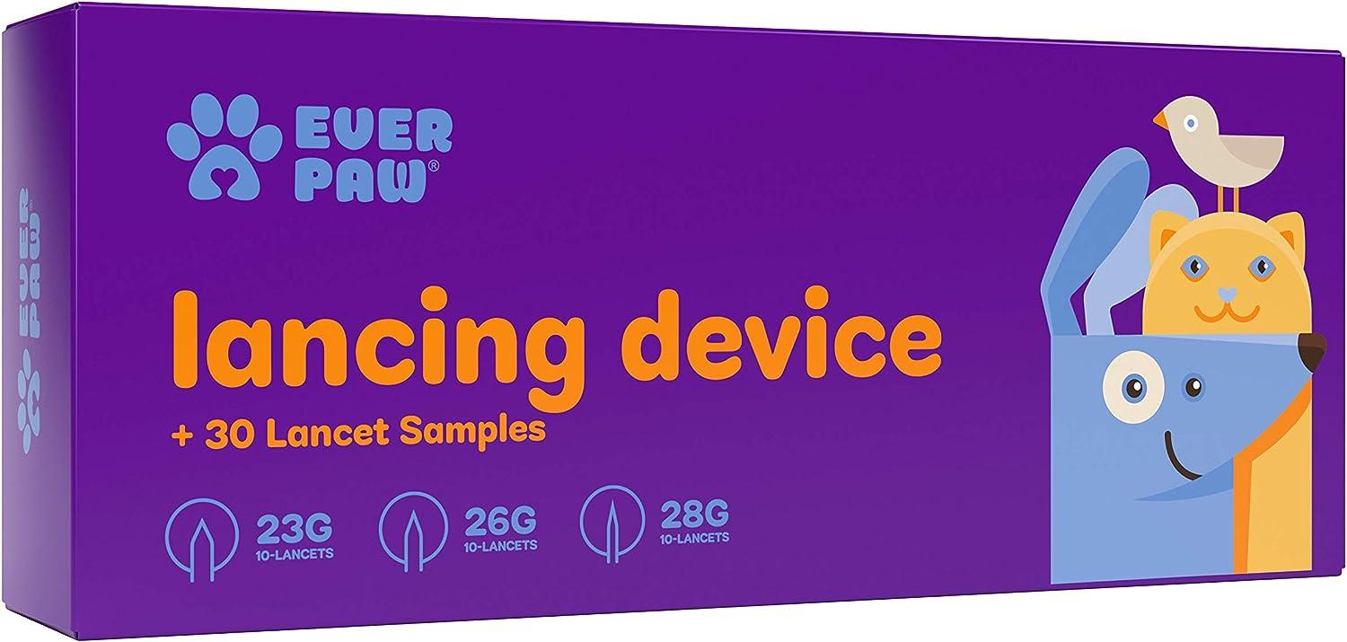 EverPaw Lancing Device Starter Kit for Diabetes Testing | Adjustable ...