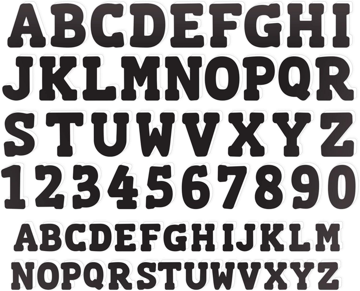 ArtSkills Paper Poster Letters and Numbers for Projects and Crafts 4 and 2.5 Black 150 Pieces ...