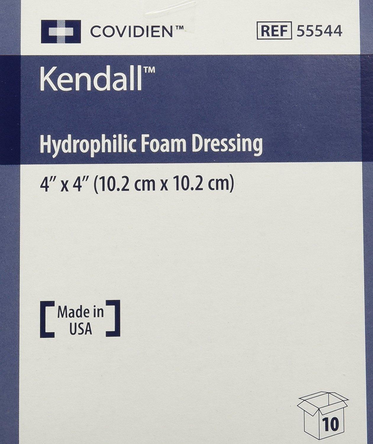 Kendall Copa Hydrophilic Foam Dressing 4x4 - Box of 10 | KND55544_BX ...