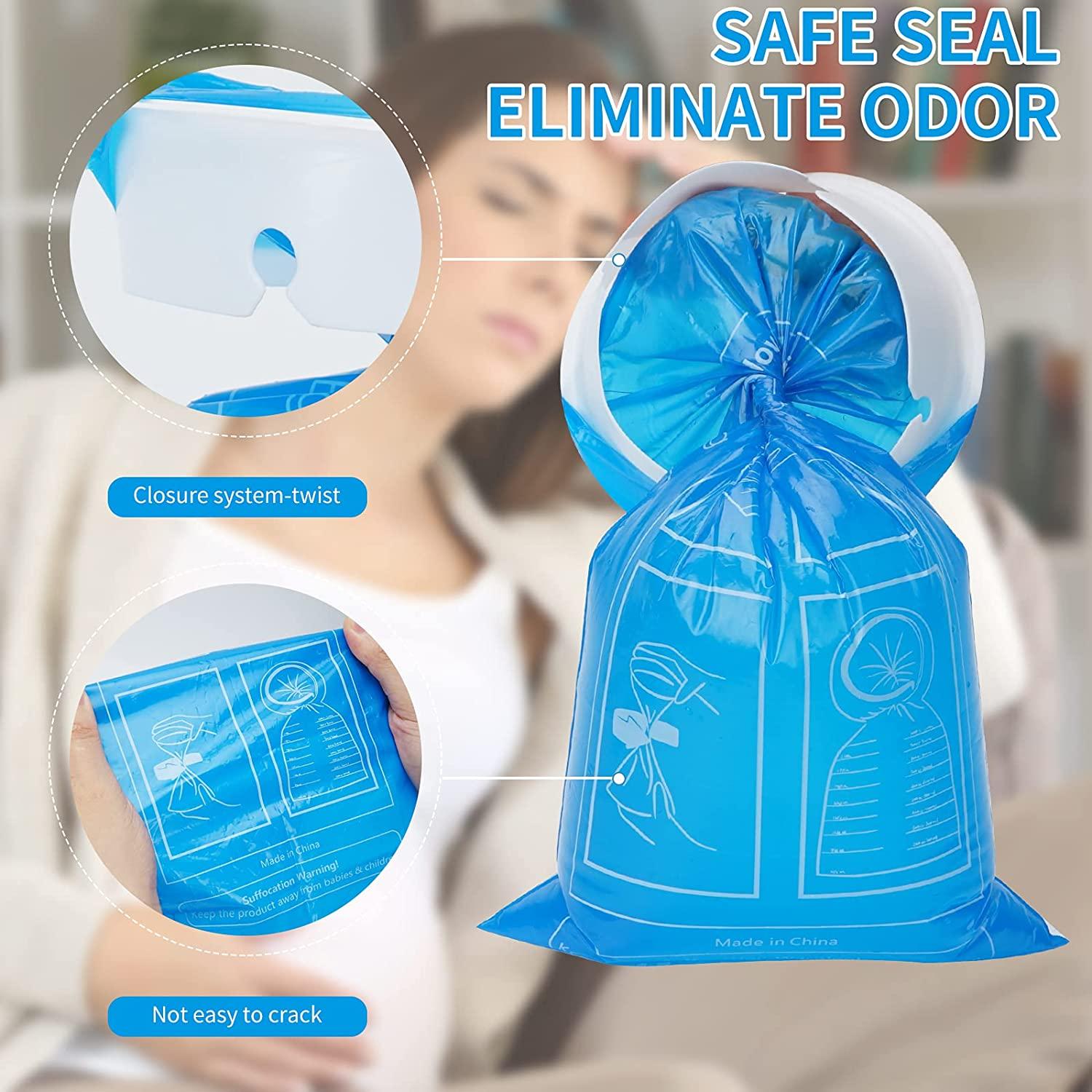 24 Pack Blue Emesis Bags - 1000ml Disposable Vomit Bags for Morning ...