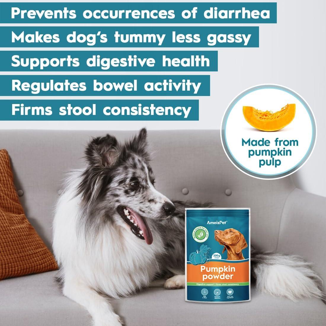 AmeizPet Pumpkin Powder for Dogs - 100% Pure Pumpkin Pulp Powder - Firm ...