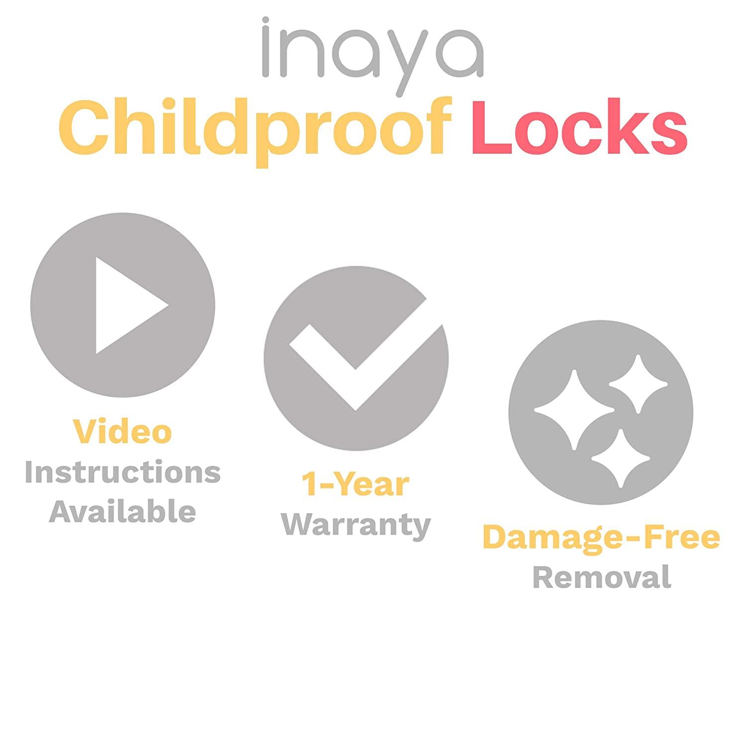 Sliding Door Lock for Child Safety (4-Pack) - Inaya - Child Proof Locks ...