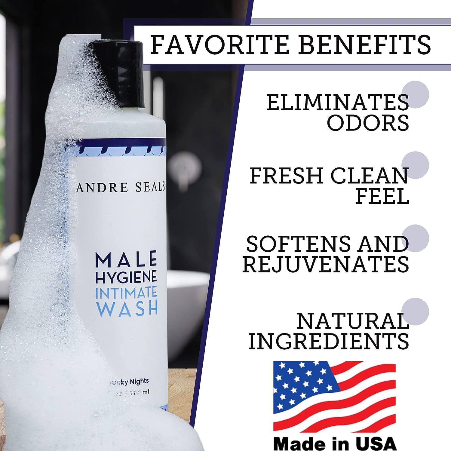 Andre Seals Mens Intimate Wash | Lucky Nights Scent | Hydrating Genital ...