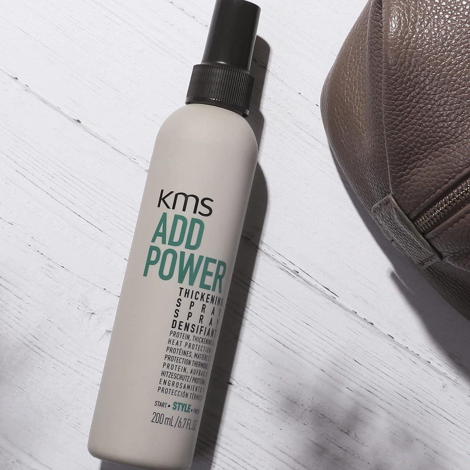 KMS ADDPOWER Thickening Spray Heat Protectant 6.76 fl. oz. - Volumizing ...