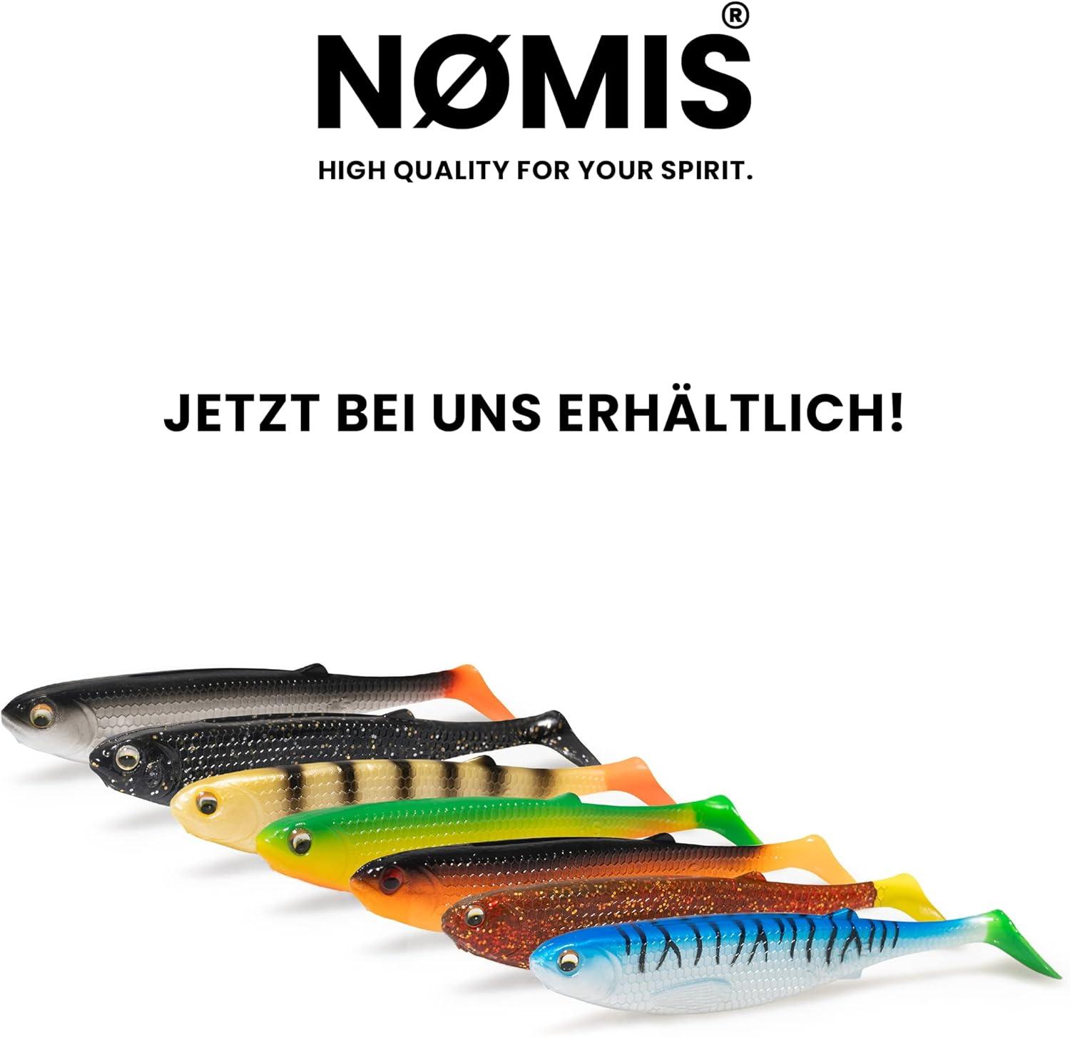 N mis Premium Rubber Fish Set | 5-Piece Fishing Bait for Pike Zander ...