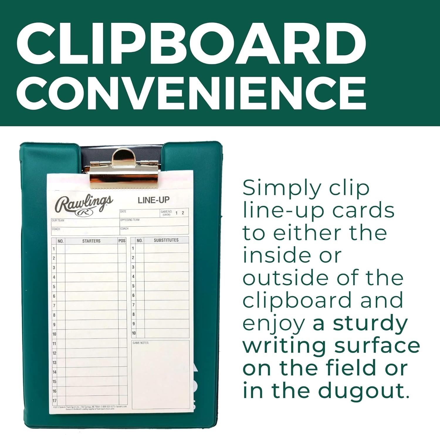 Rawlings Baseball Lineup Cards (36-Pack) Bundle with Lineup Card Holder ...