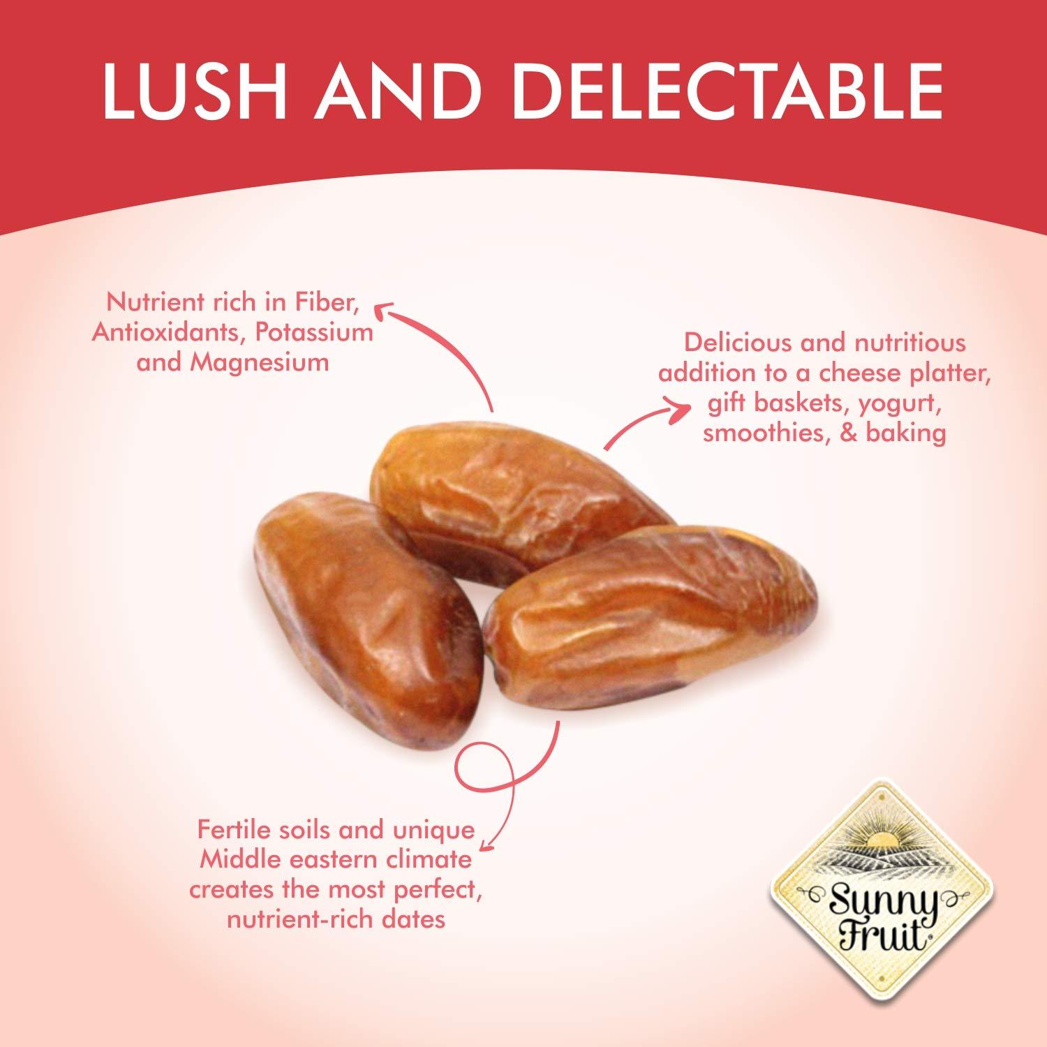 Organic Pitted Dates (Deglet Nour) - 40oz Bulk Bag | Non-GMO, Vegan ...