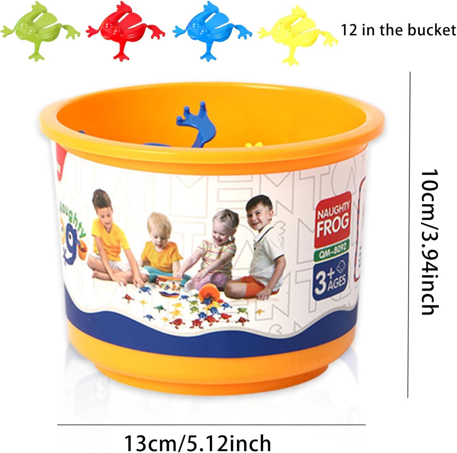 12 Pcs Jump Frog Toy Set - Colorful Jump Flip Frog Game for Kids | Fun ...
