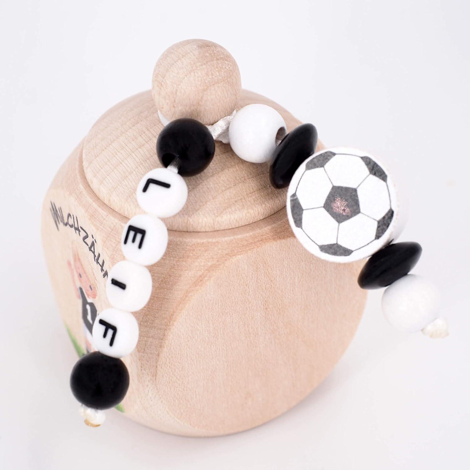 Personalized Footballer Milk Tooth Box | Soccer Player Blonde | Custom ...