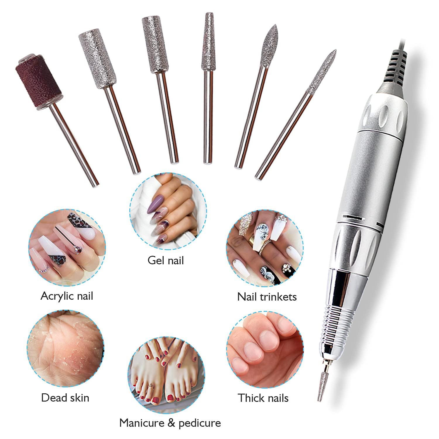 AZ GOGO Professional Nail Drill Machine 30000 rpm - Portable Electric ...