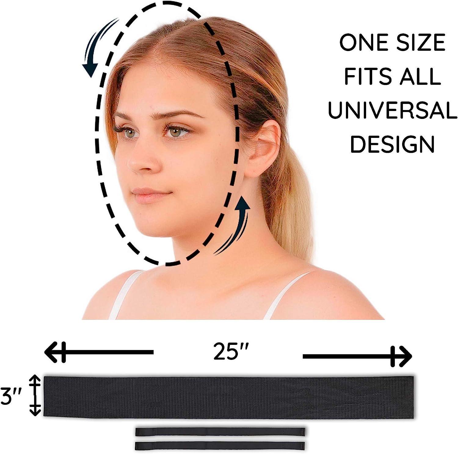 Post Surgery Facial Compression Chin Strap Band for Double Chin, Face ...