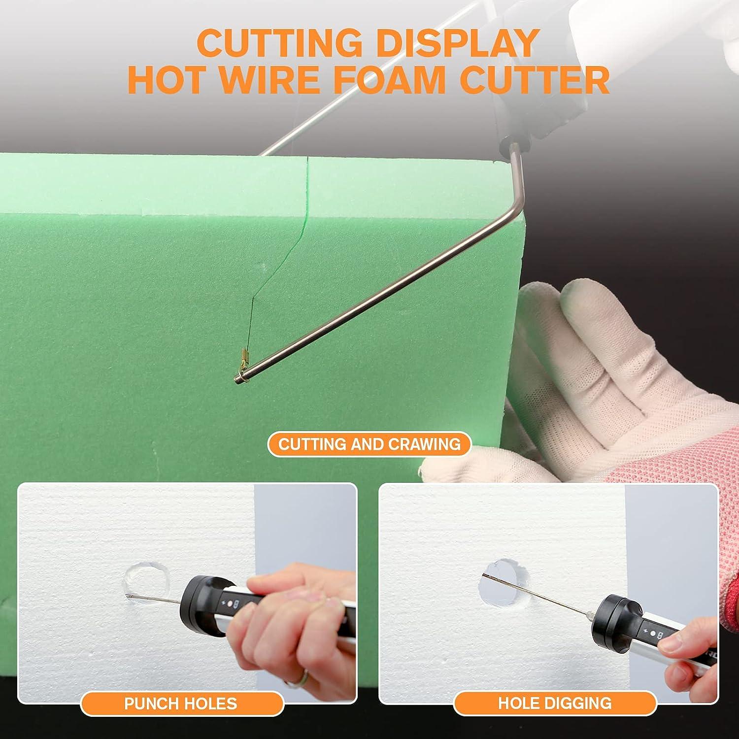 RONGTER 3 in 1 Hot Wire Foam Cutter kit Foam Cutter Electric Styrofoam ...