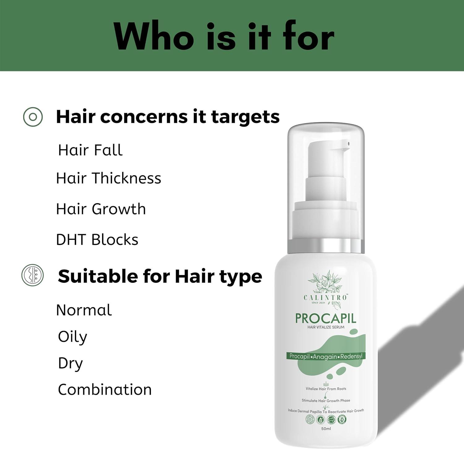 Reactive Hair Growth Serum | Procapil Redensyl Anagain | DHT Block ...