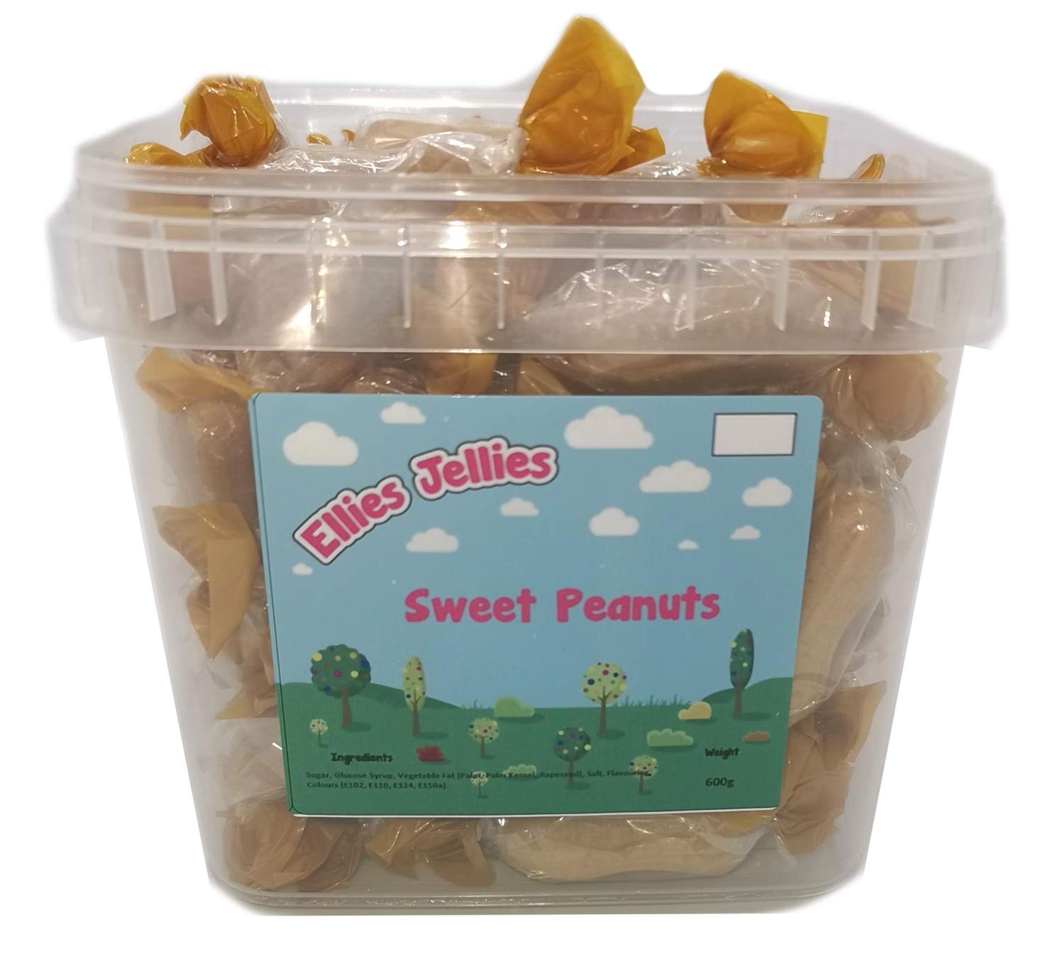 Ellies Jellies Sweet Peanuts 600g Square Tub | Buy Now with Express ...