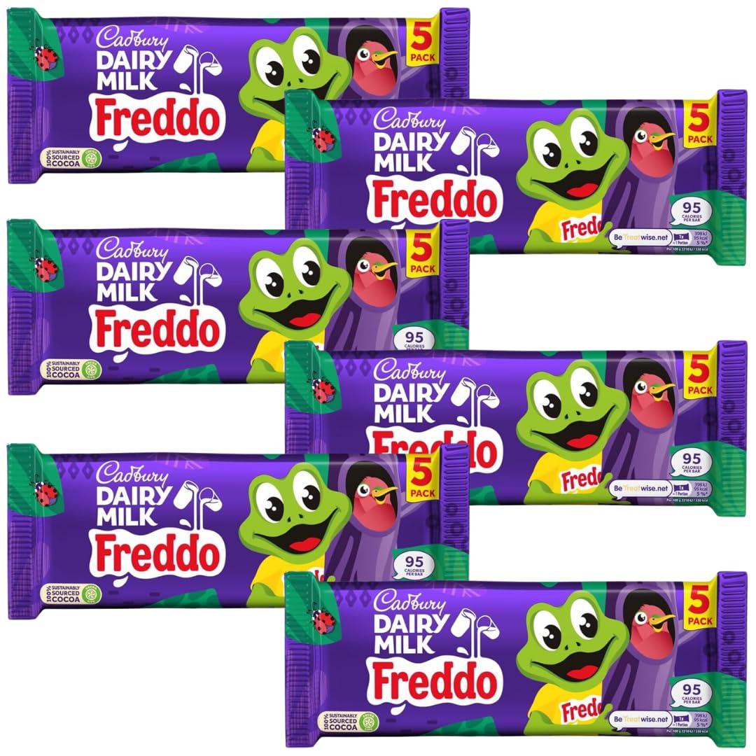 Chocolate Bar Bundle With Dairy Milk Freddo Chocolate Bar 5pk 90g (6 Pack)