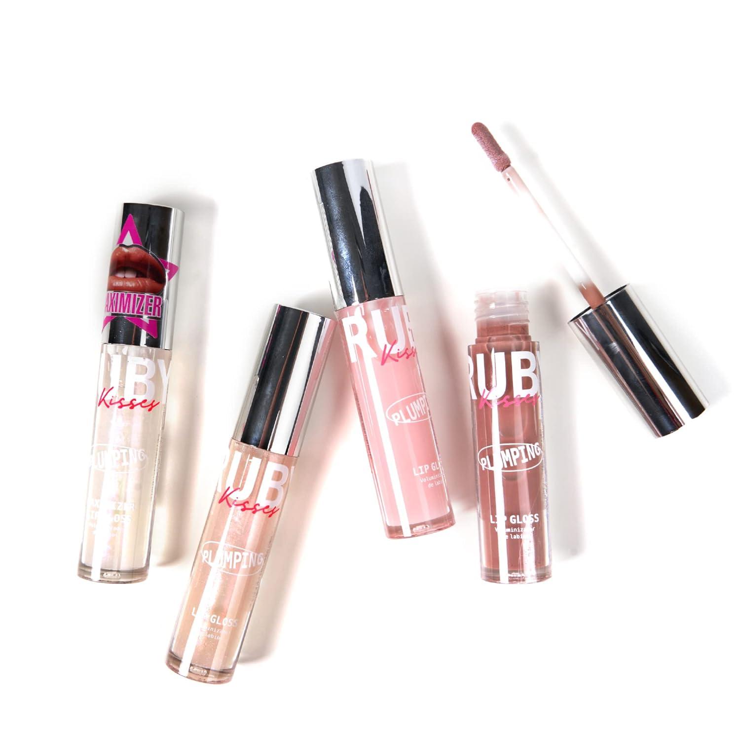 Ruby Kisses Plumping Lip Gloss | Hydrating & Volumizing | High-Shine Cruelty-Free Lip Plumper ...