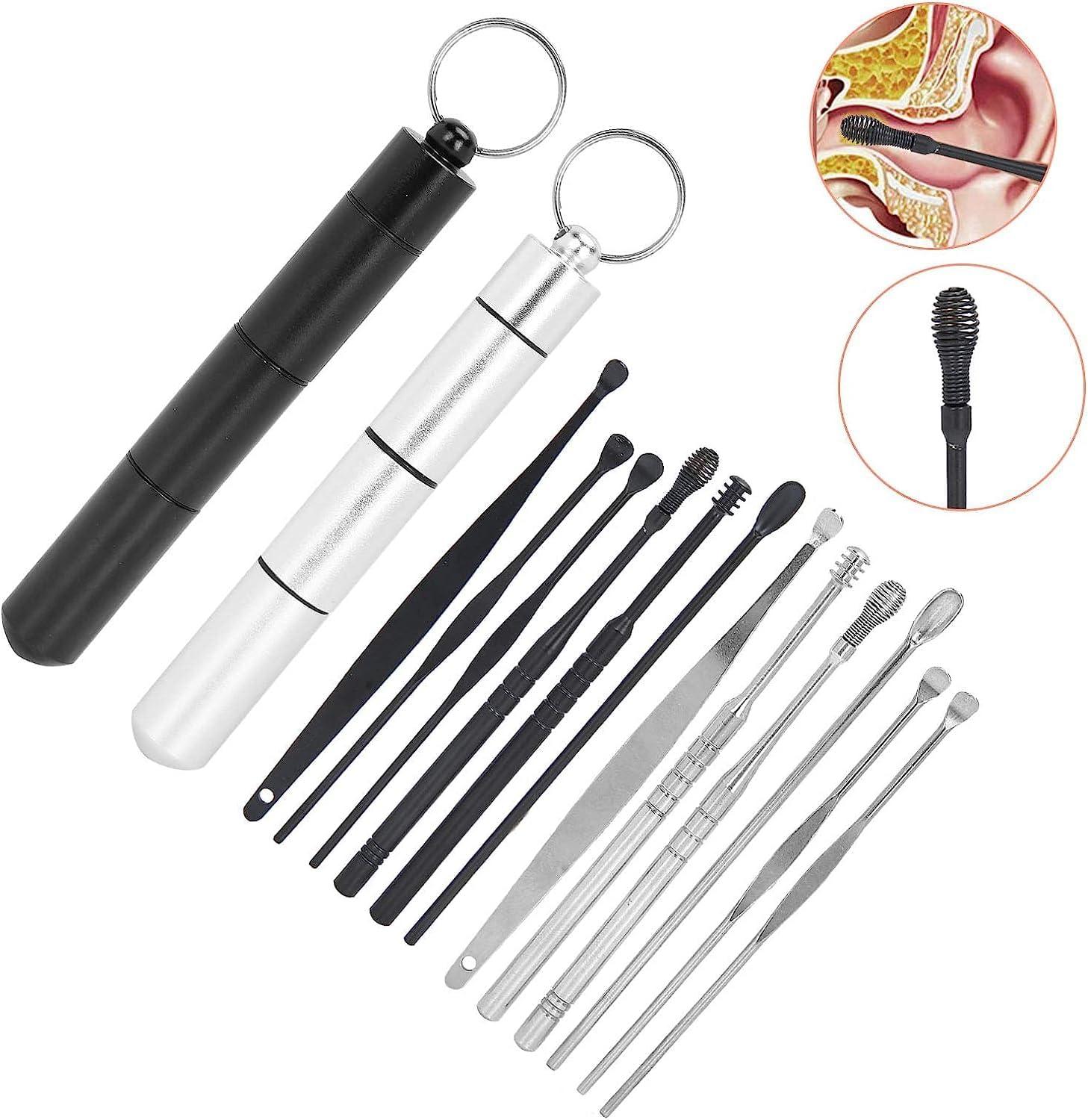 12pcs Ear Pick Earwax Removal Kit - Ear Cleansing Tools with Storage ...
