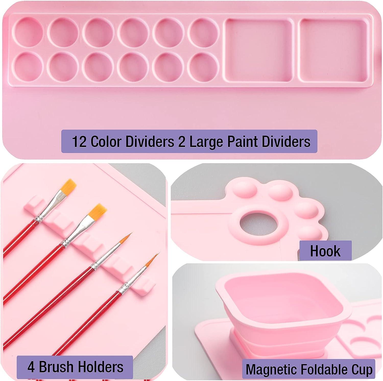 Silicone Painting Mat Kit | Apron, Oversleeve, Brushes | Craft Mats for ...